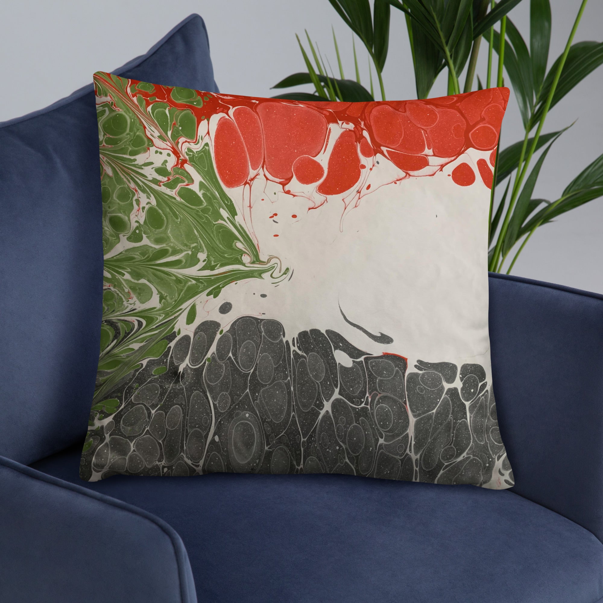Sudanese Flag Basic Throw Pillow – Lines of Gold